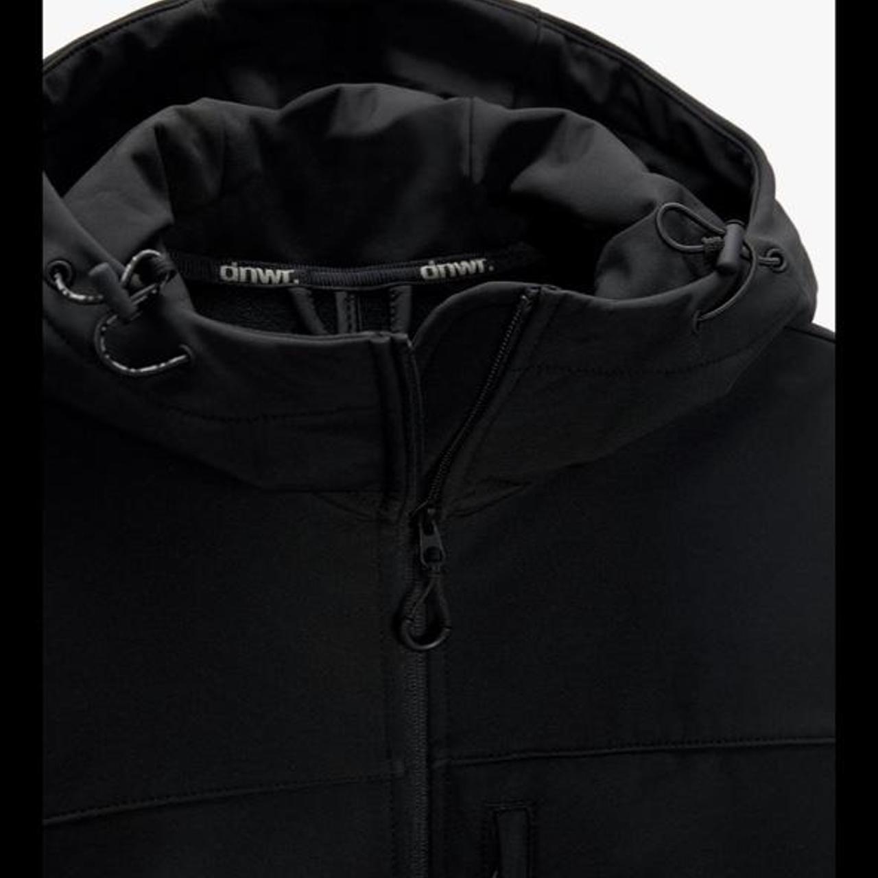 Zara Men’s Hooded technical jacket in Black. Jacket... - Depop