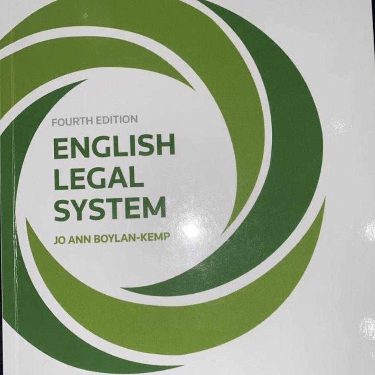 English Legal System Law Textbook - Depop