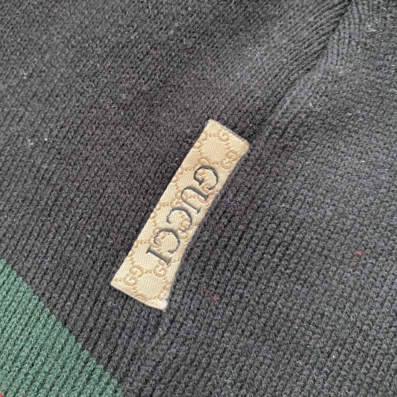 Gucci Tiger Print Striped hat. Gently used like new.... - Depop