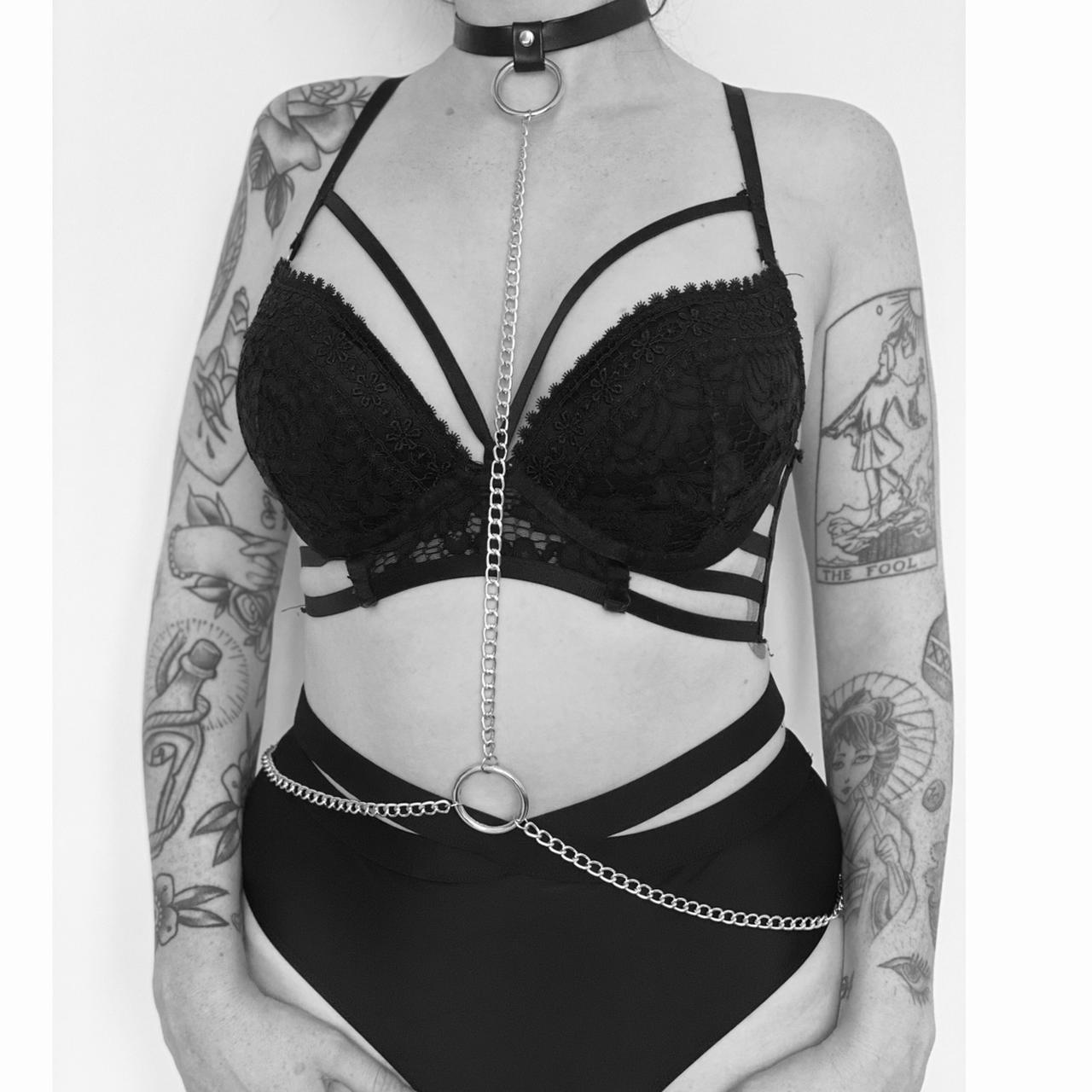 Sexy Body Chain Harness Gothic Chains Belly Female Depop