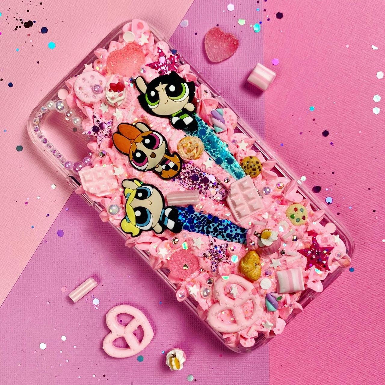 Powerpuff Girls Ice Cream Whip Kawaii Decoden Phone... - Depop