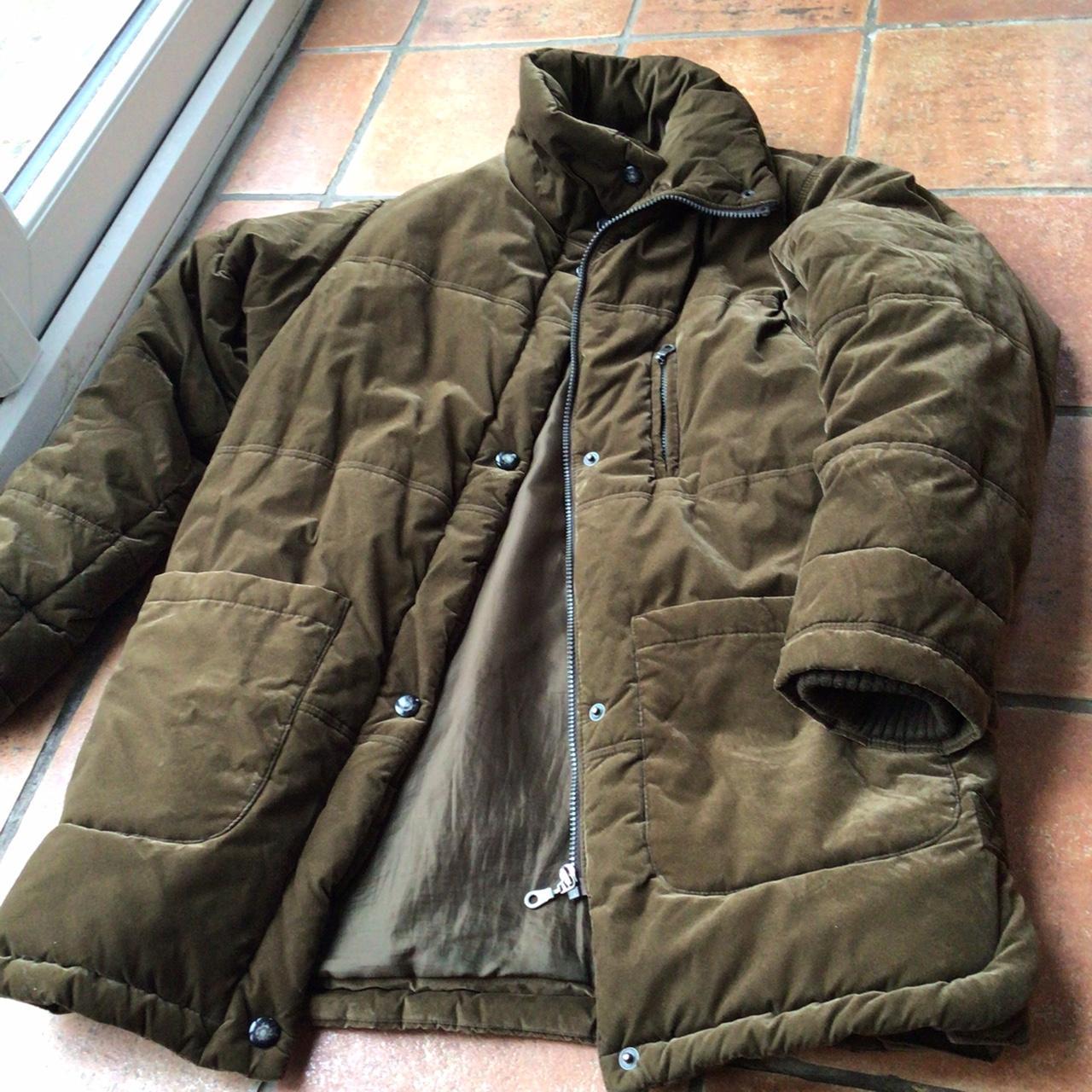 Womens green padded jacket Damo outdoors Roomy size 10 - Depop
