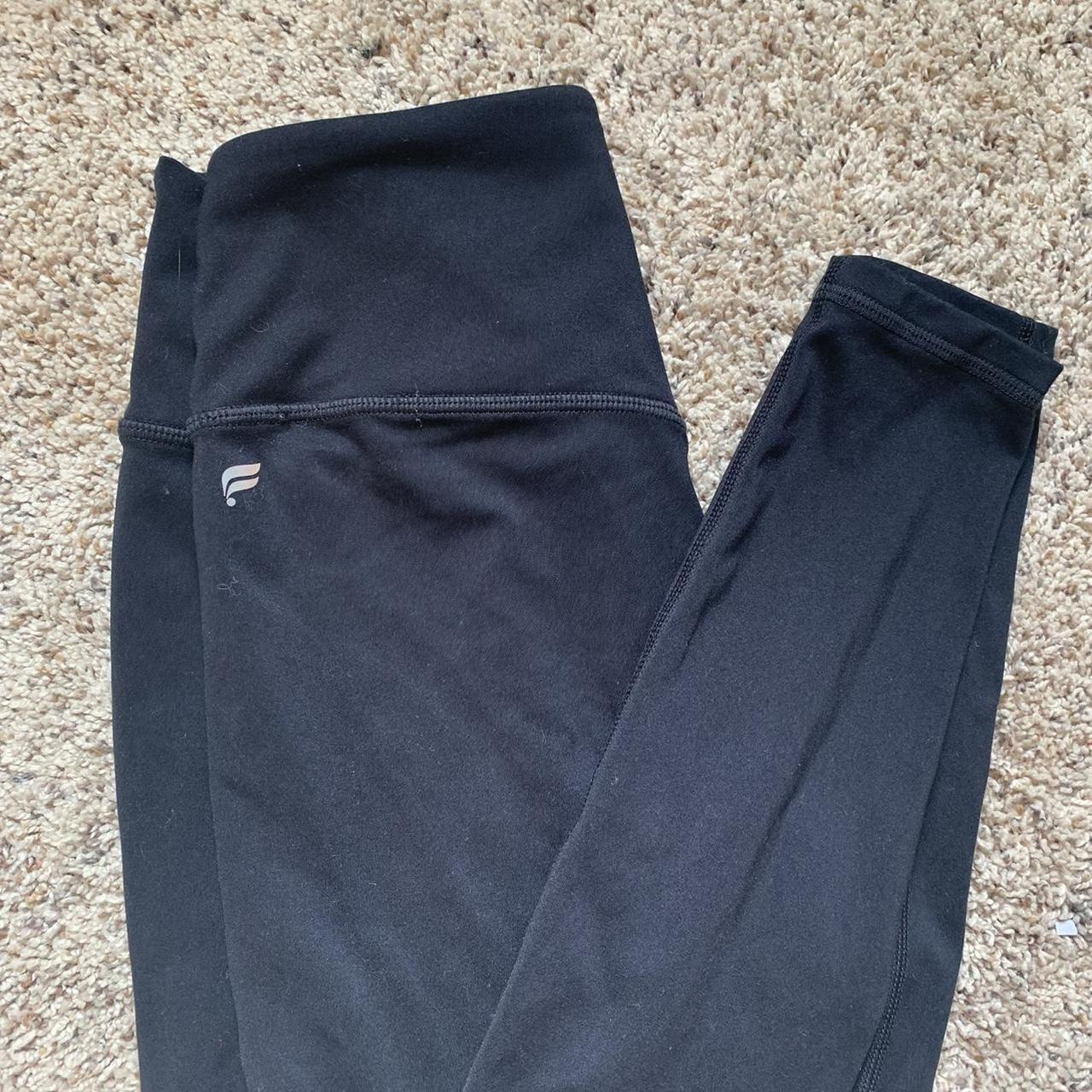 Fabletics Women's Black Leggings | Depop