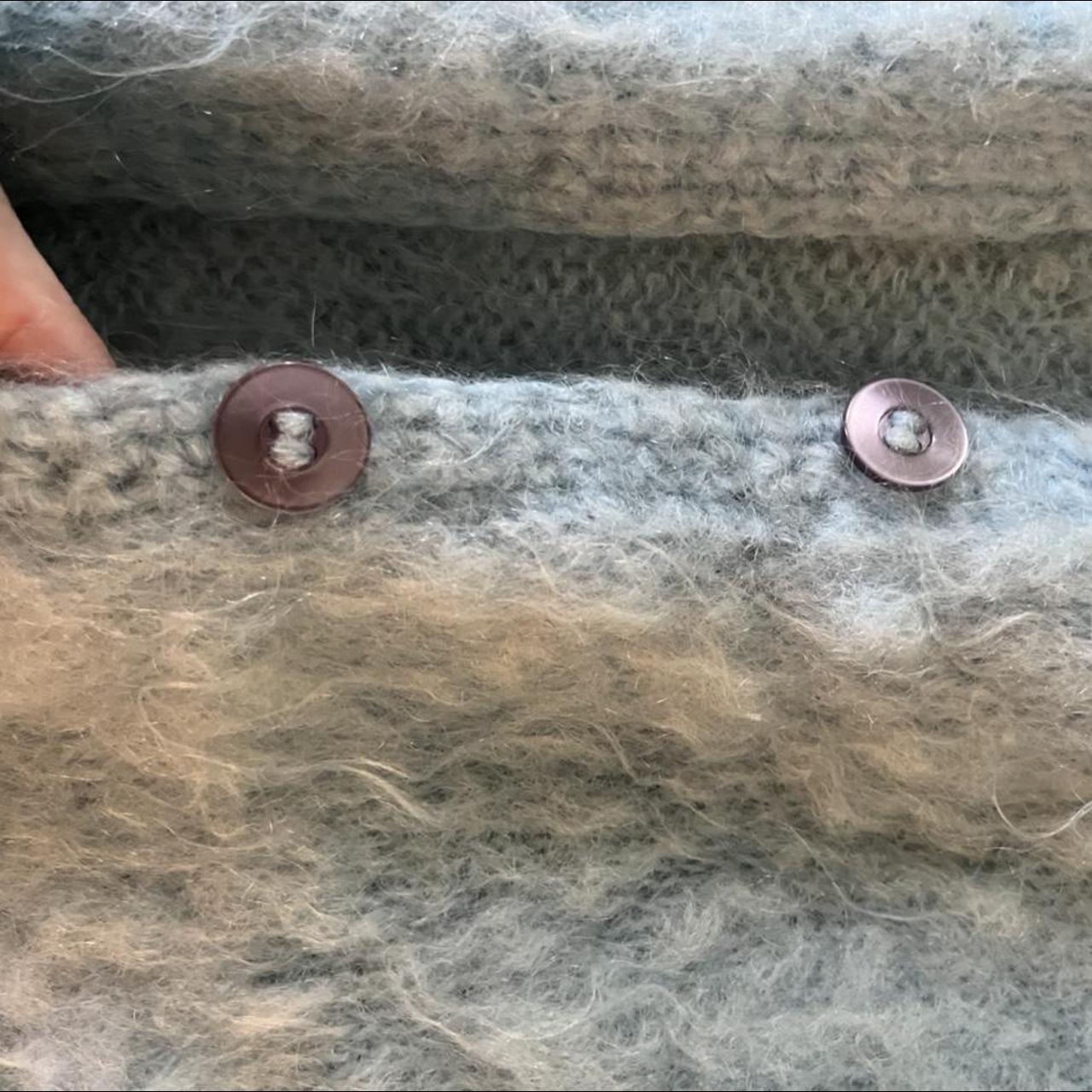 the cutest cozy baby blue furry cardigan!! reminds... - Depop