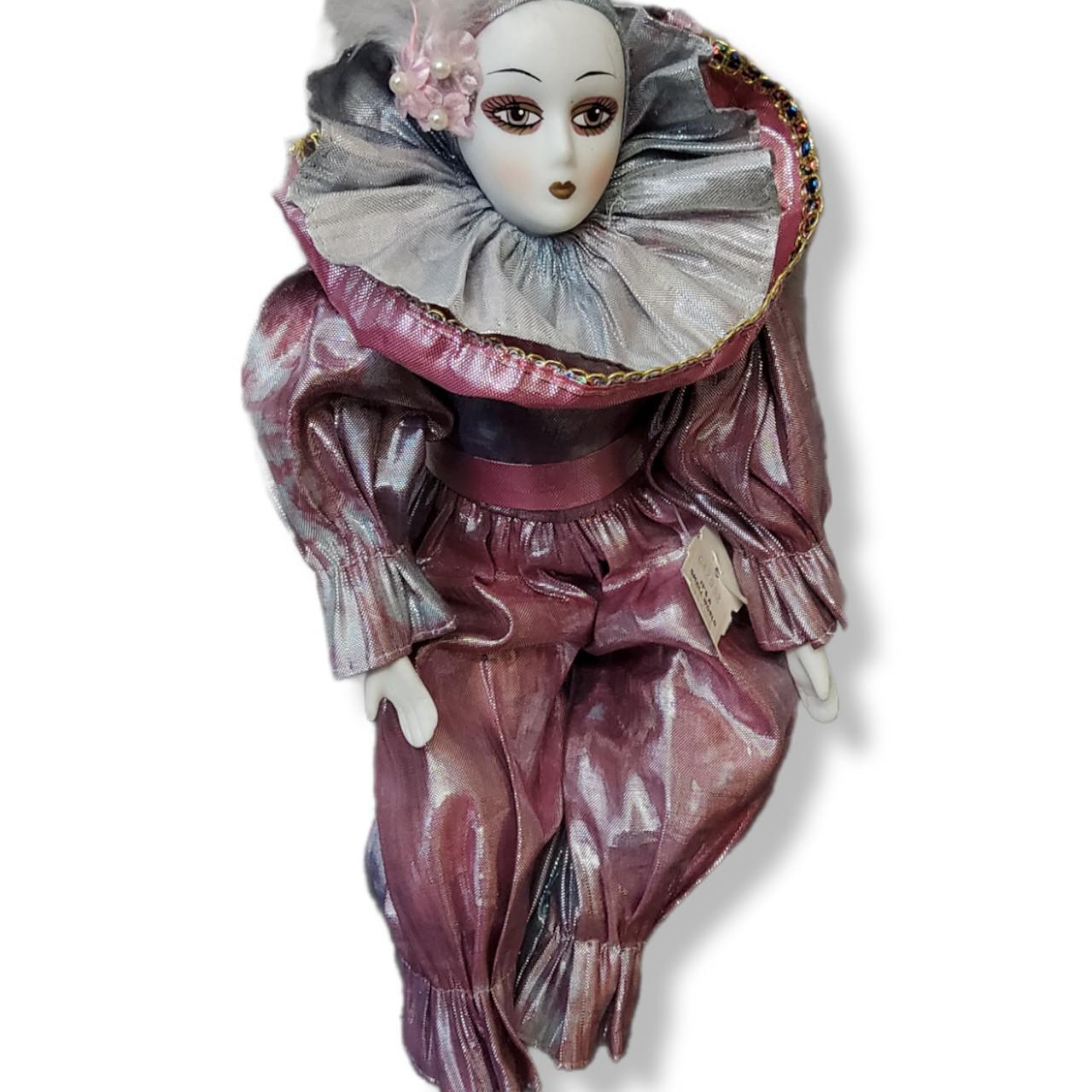 DARLING PORCELAIN JESTER figurine! 🐈 🔷️ Thus is such... - Depop