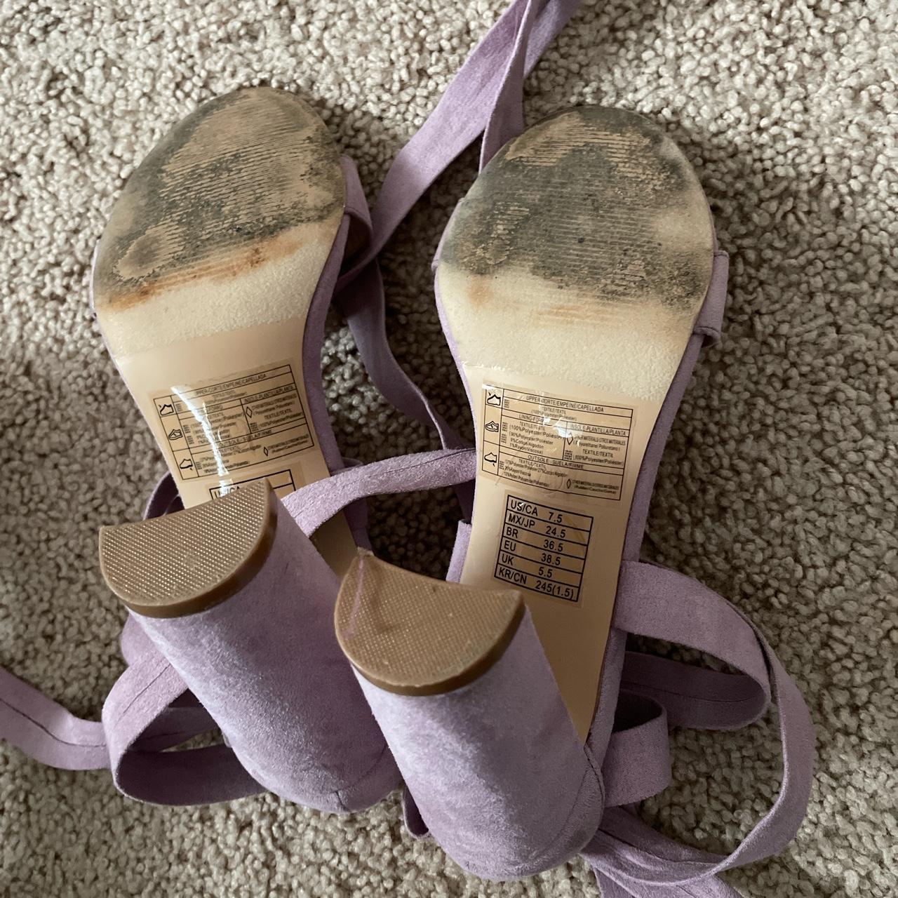 Forever 21 Purple Lace Up Heels ( CAN BE LACED... - Depop