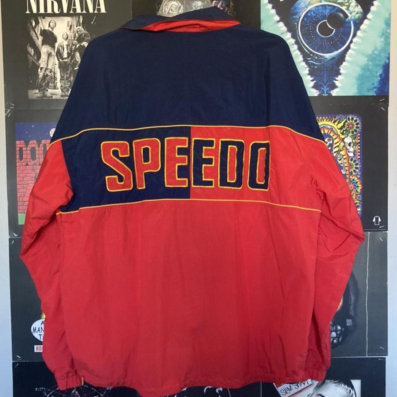 Vintage 90’s Speedo Windbreaker / Jacket. Features a... - Depop