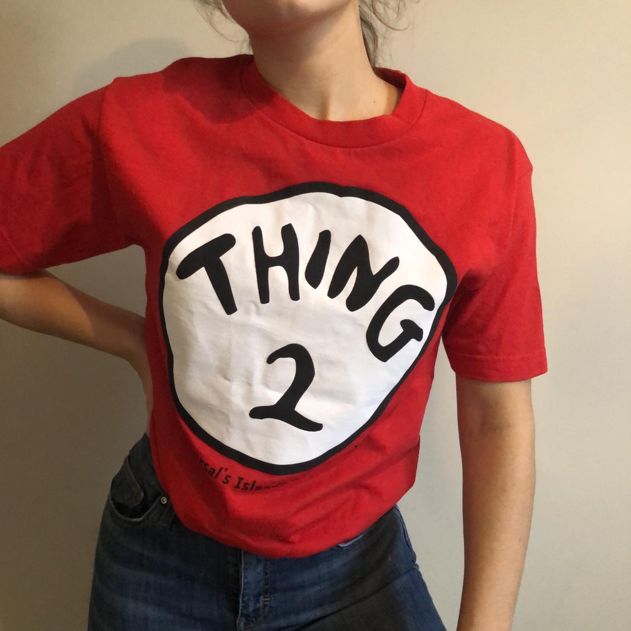 UNIVERSAL STUDIOS OFFICIAL Thing 2 T-shirt Size... - Depop