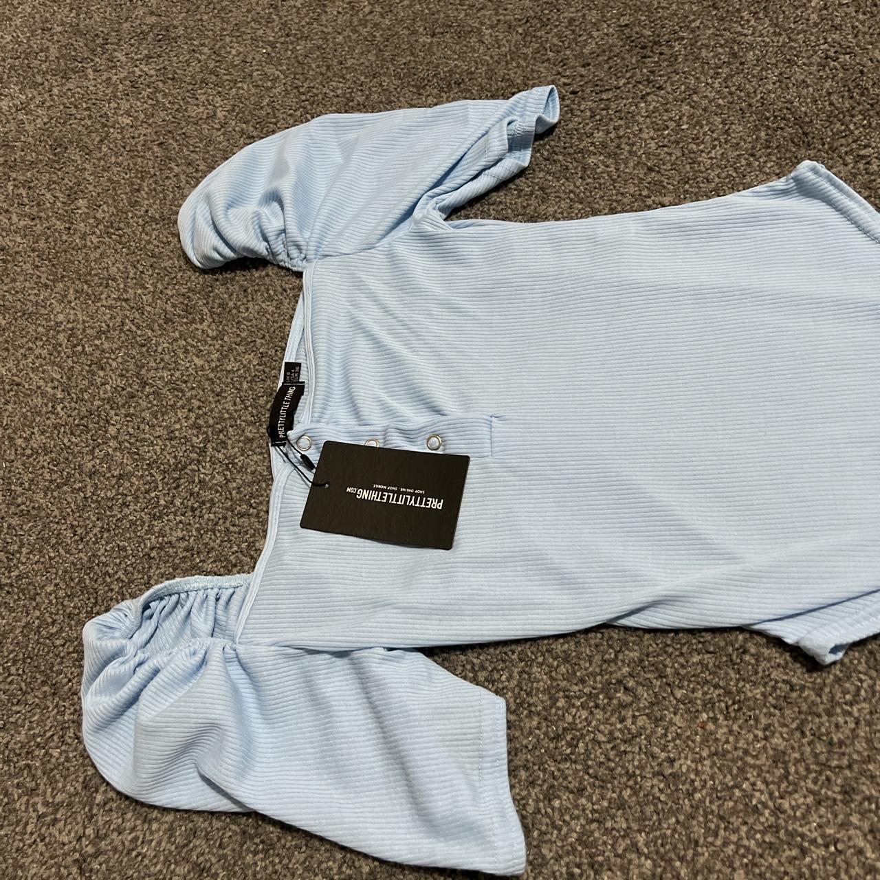 Baby blue puff short sleeve body suit💙 Brand new... - Depop