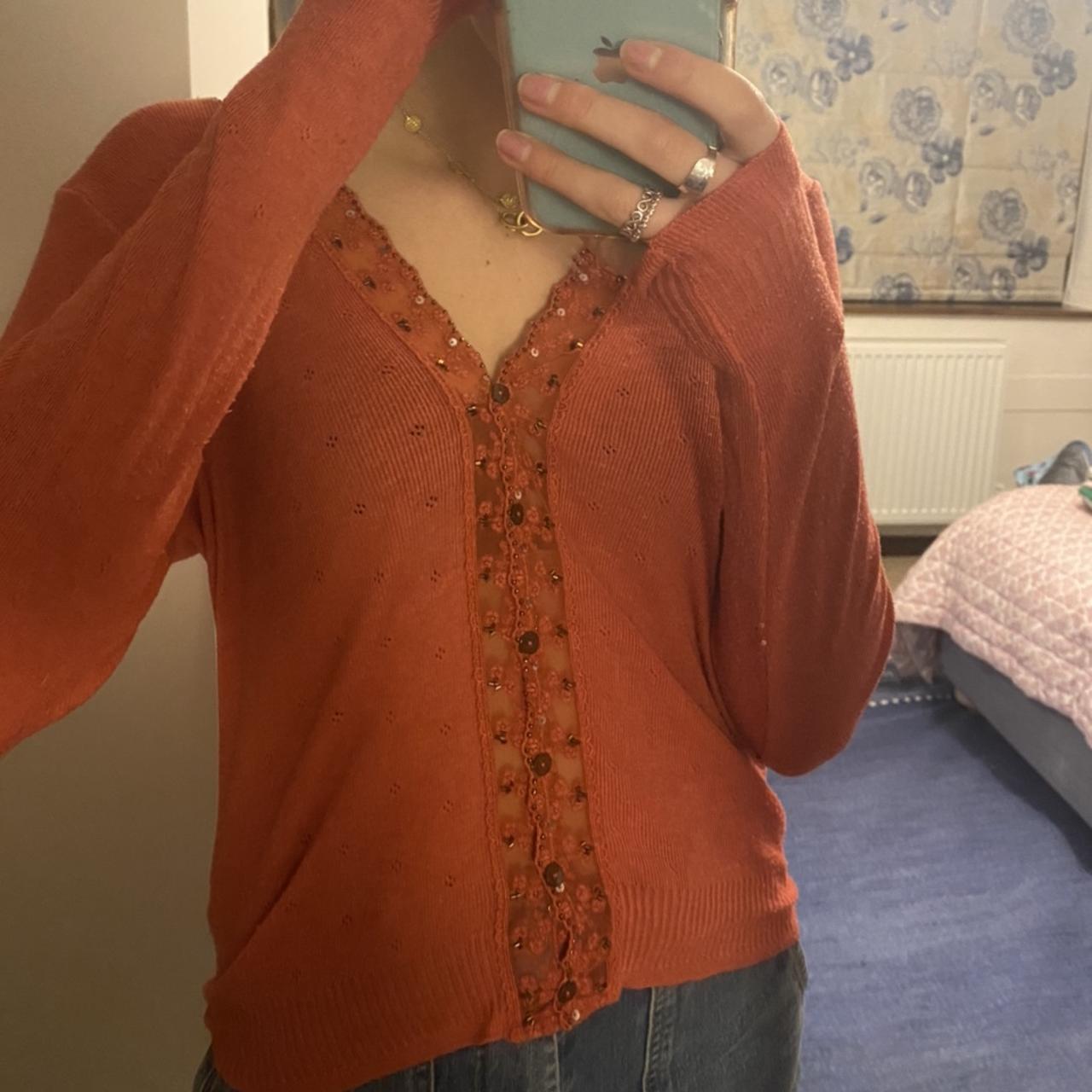 Amazing red mesh top Perfect for going out or a... - Depop