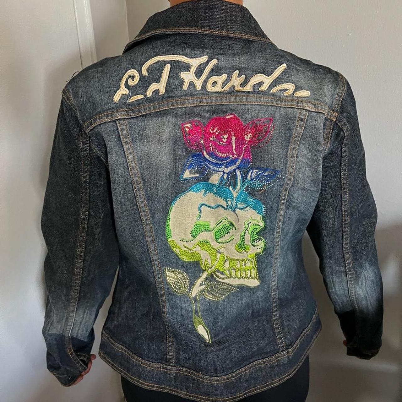 Vintage Ed Hardy Denim Jacket One of my... | Depop