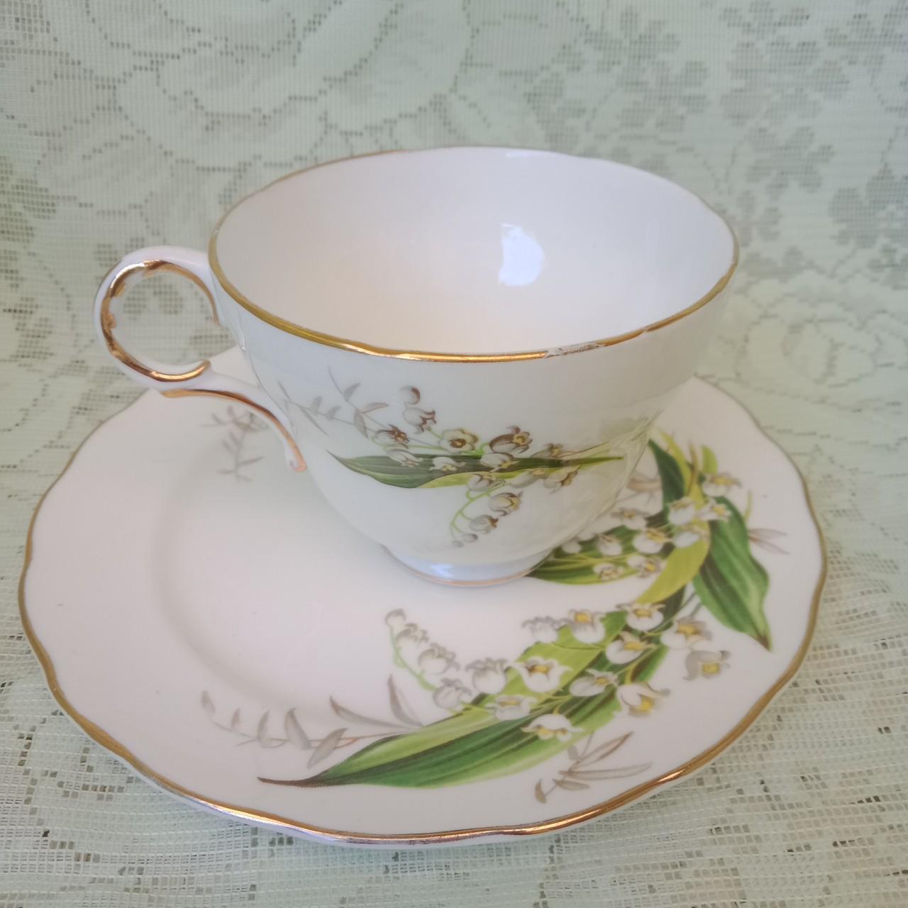 Vintage Melba Bone China side plate and cup (no... - Depop