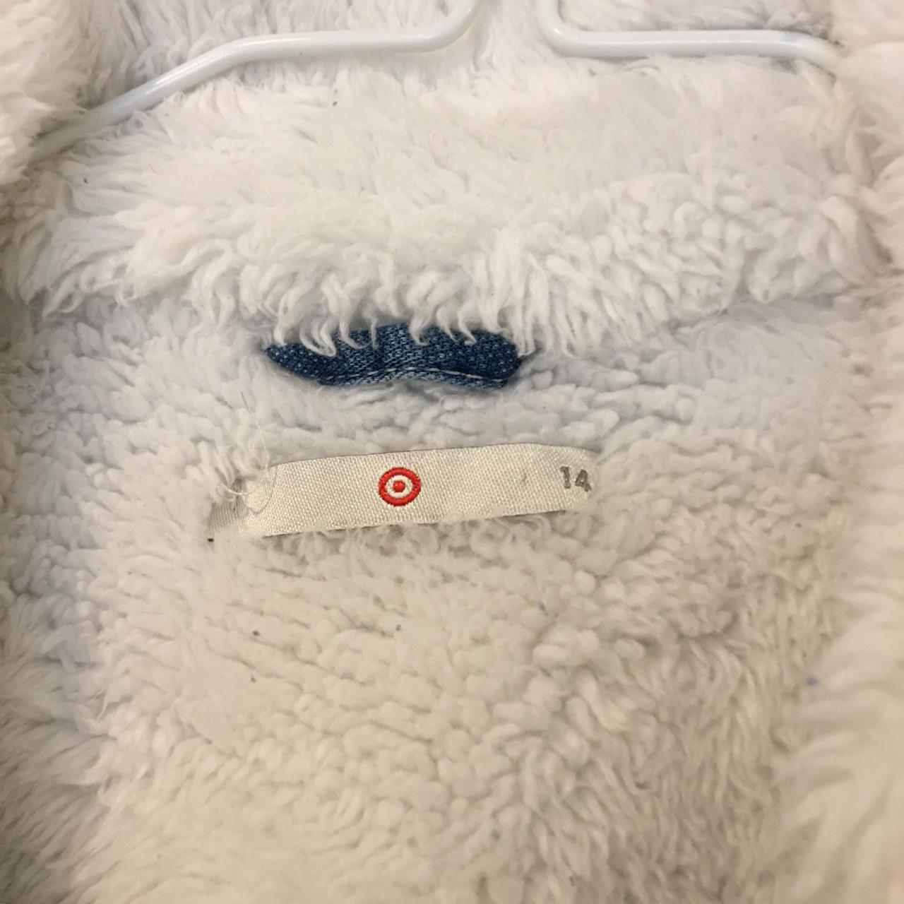 Deadstock: Target girls Sherpa denim jacket in a... - Depop