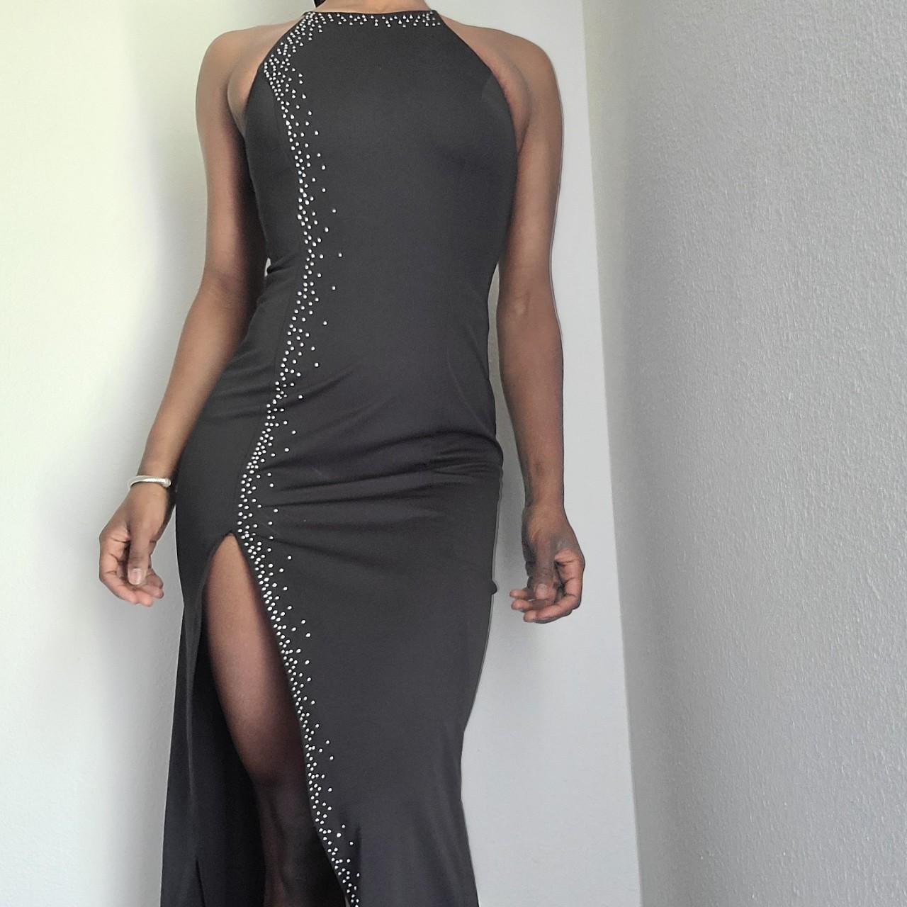 Y2k 2000s Prom Dress Super cute Y2k 00s black cut... - Depop