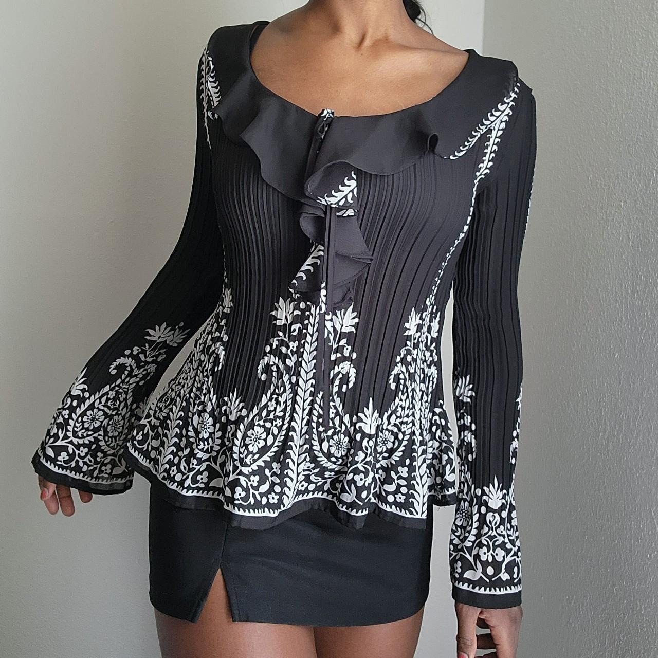 Vintage y2k fairy goth ruffle top Gorgeous vintage... - Depop