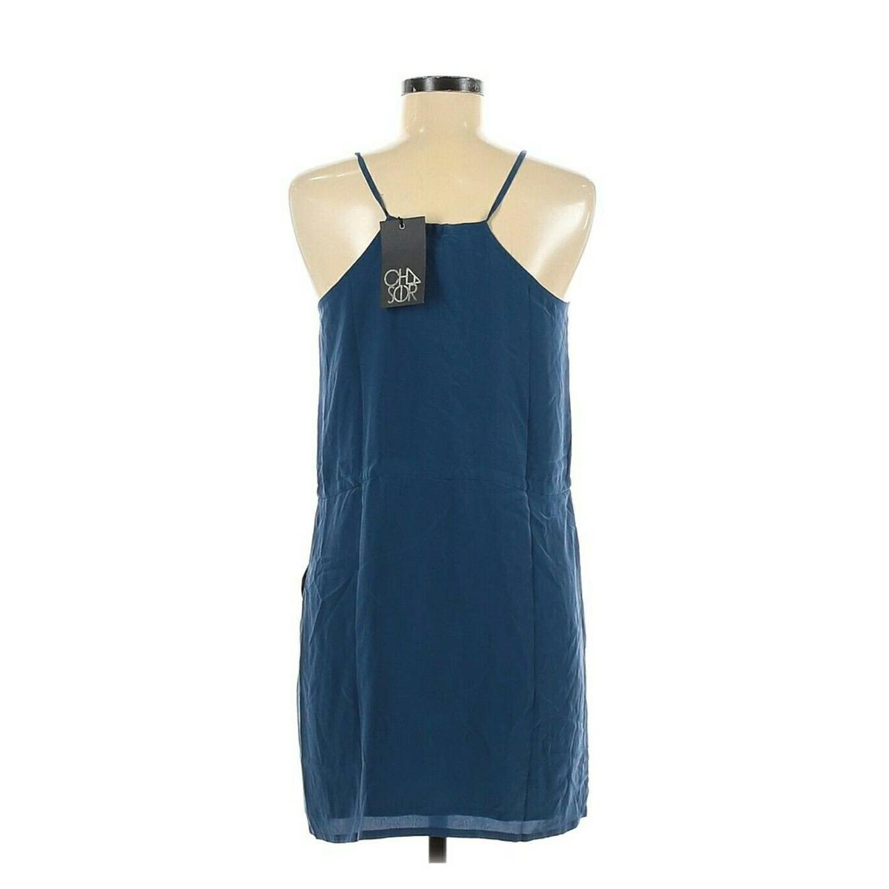 Chaser Womens Navy Blue Spaghetti strap Mini Dress... - Depop