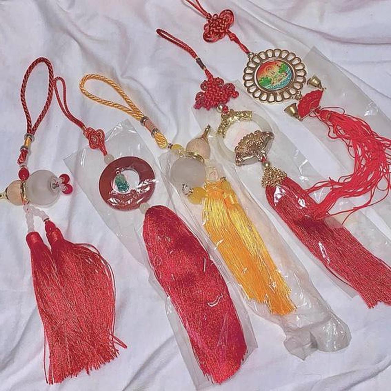 religious buddha tassel dangle car accessory... - Depop