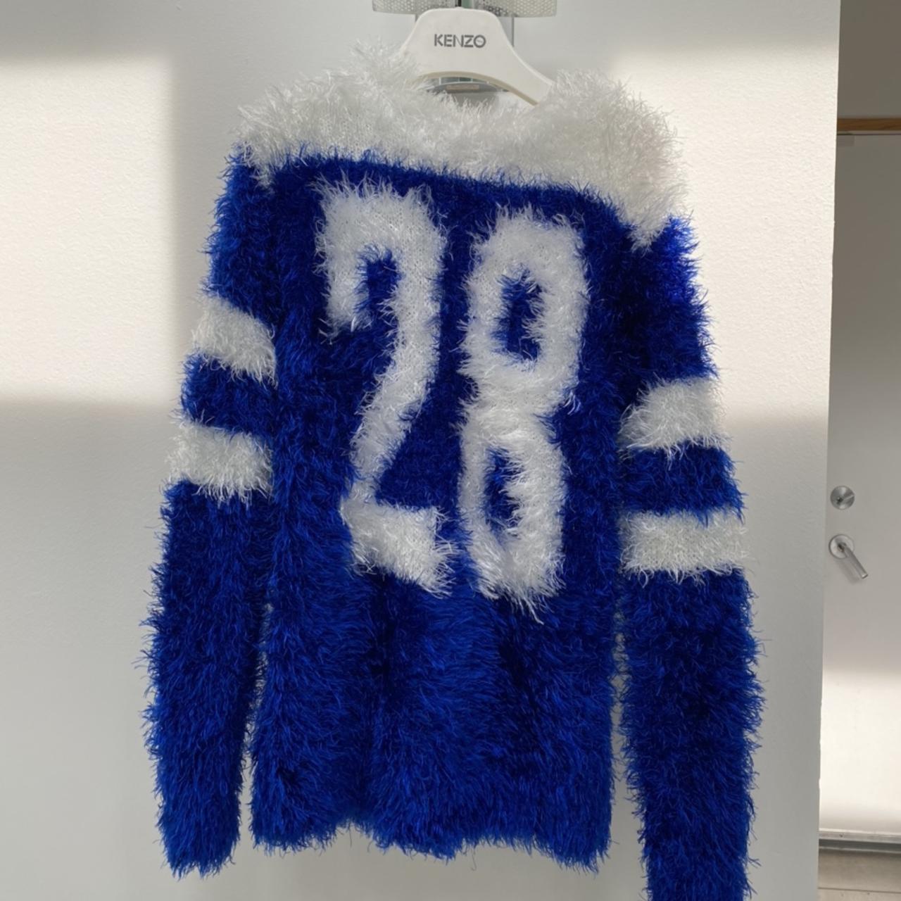Jeremy Scott Fall 2014 Football Sweater Posting to... - Depop
