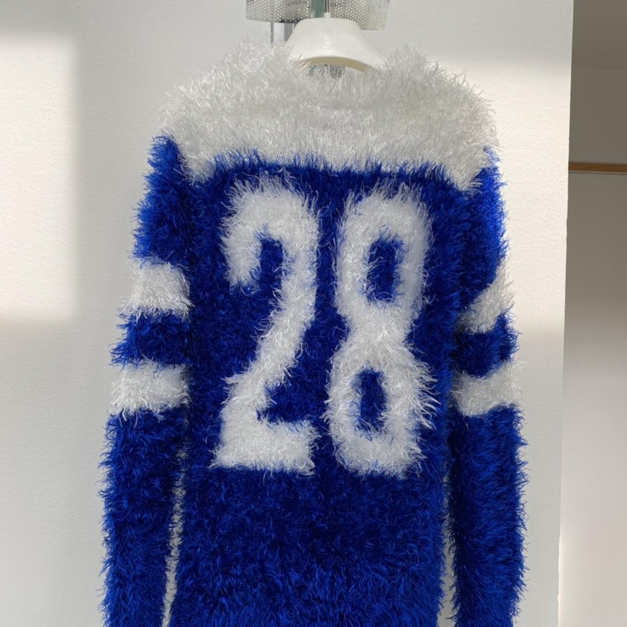 Jeremy Scott Fall 2014 Football Sweater Posting to... - Depop