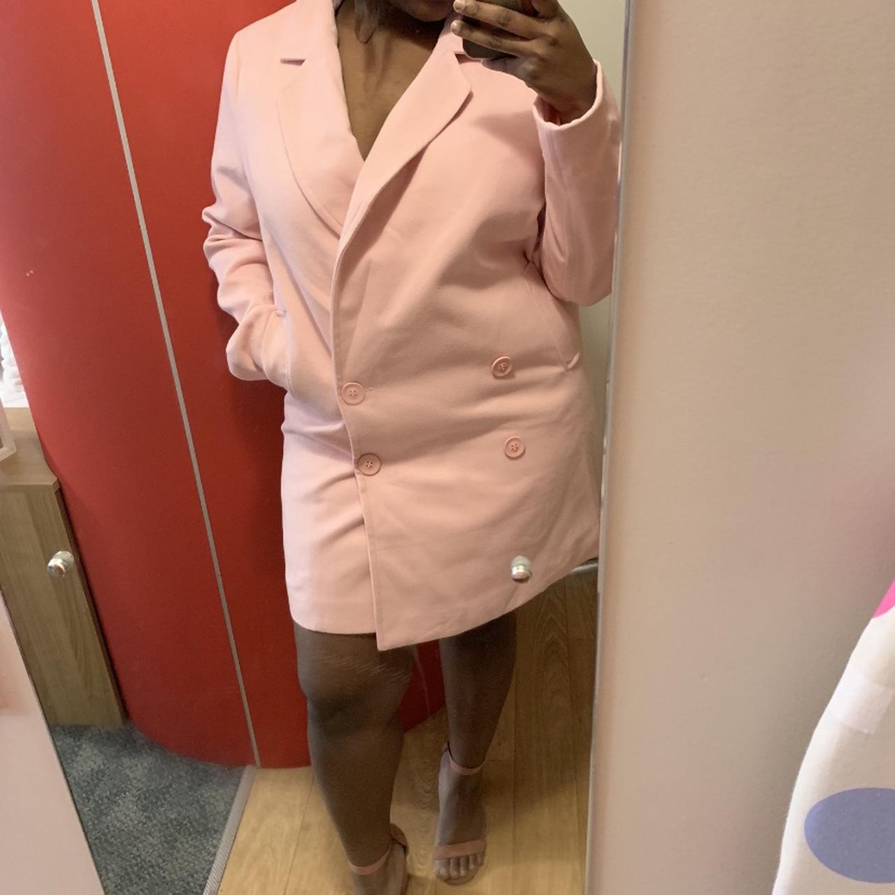 Pink Blazer dress! Great condition only tried on... - Depop