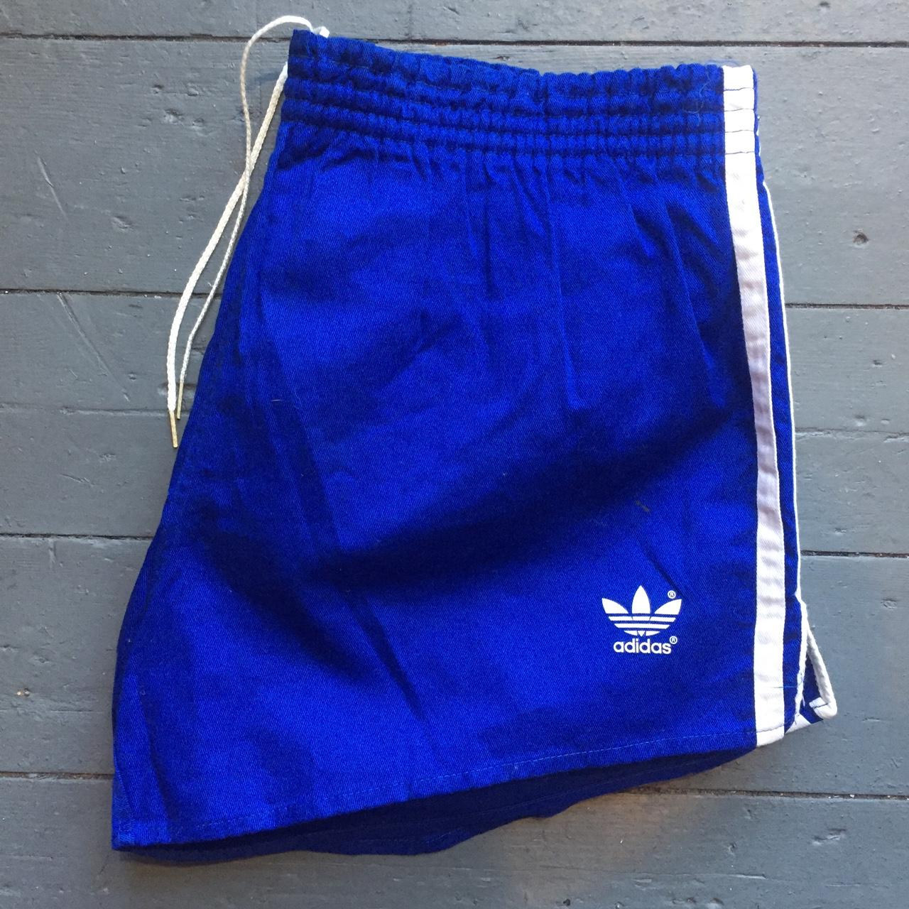 Vintage 1980s adidas sprinter shorts cotton D7... - Depop