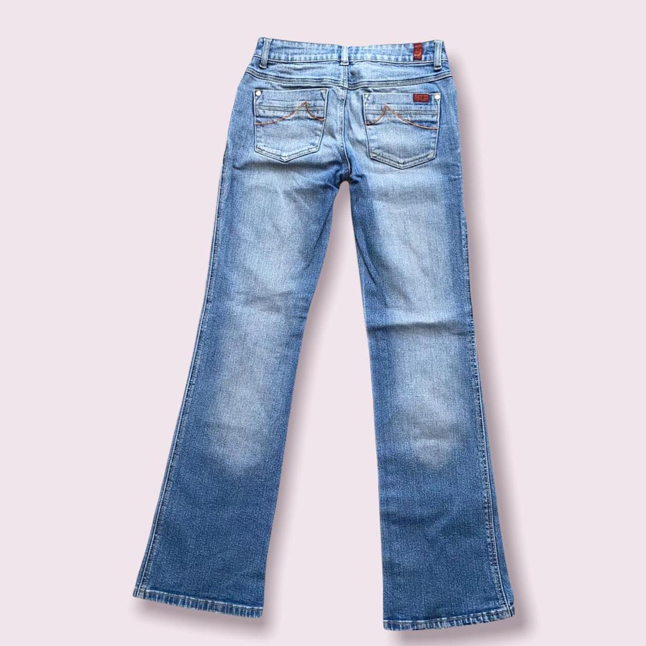 Vintage 90s flared jeans 🦋Free UK shipping Light... - Depop