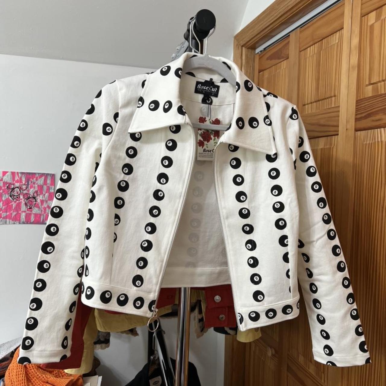 Rose cut clothing rusty cuts 8 ball jacket size... - Depop