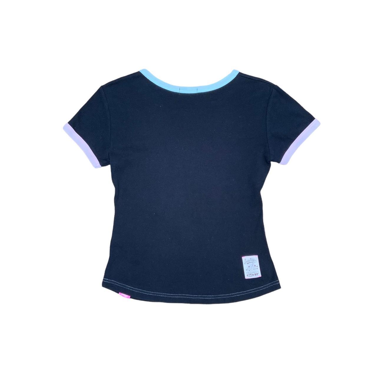 Angel Blue Ringer T Shirt , size Large . Good... - Depop