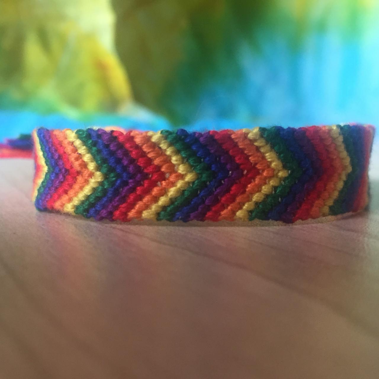 🌈 Rainbow Friendship Bracelet Made with love and... - Depop