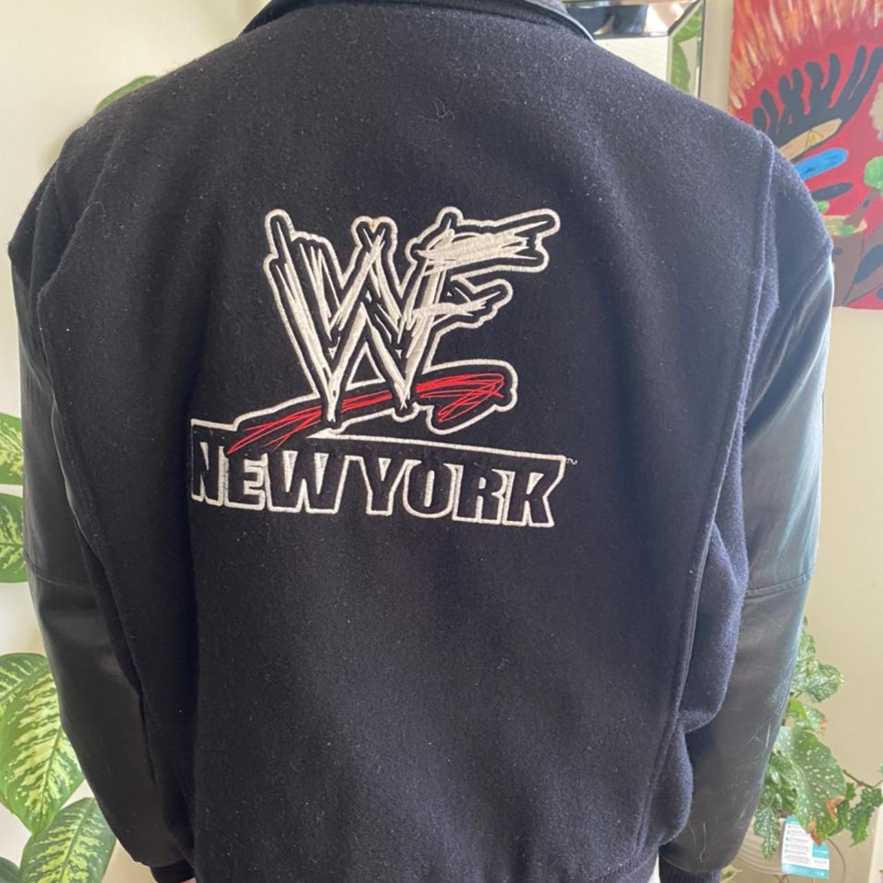 WWF New York Varsity Jacket P2P: 25in Length: 27in 🔥... - Depop