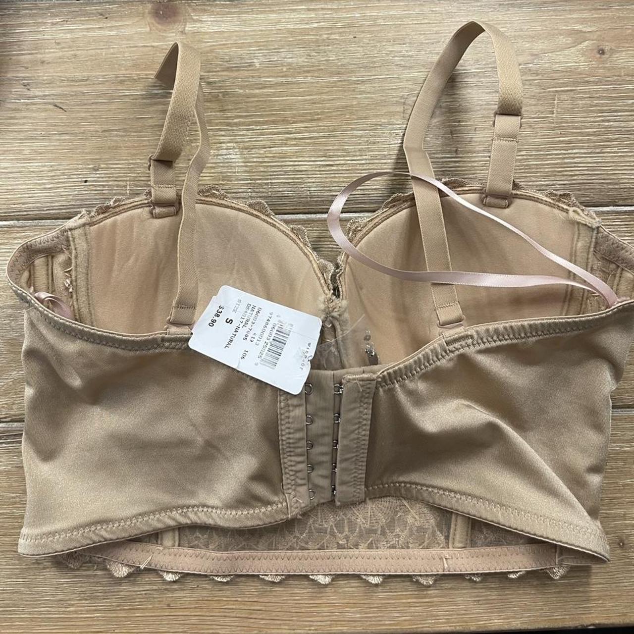 Gold Windsor sequin boustier never worn with tags - Depop