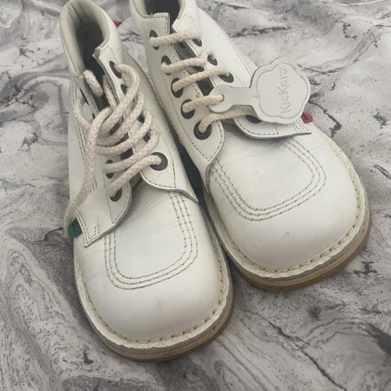 Kickers Women's White Footwear | Depop