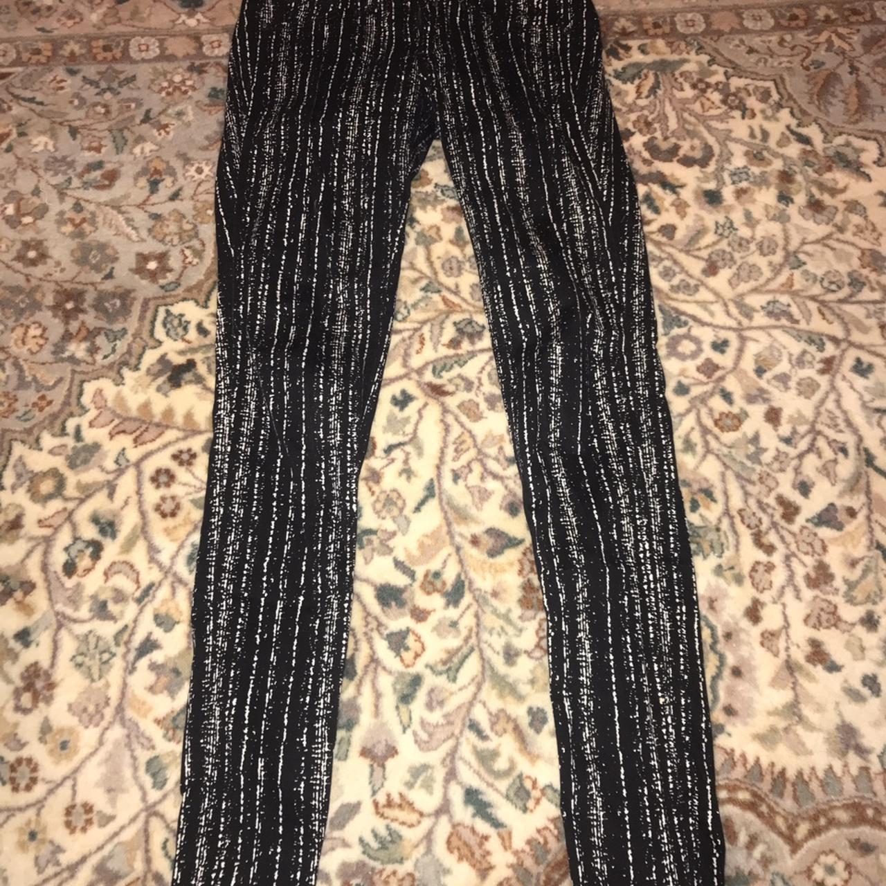 rag & bone black and white pattern pants, size: 24,... - Depop
