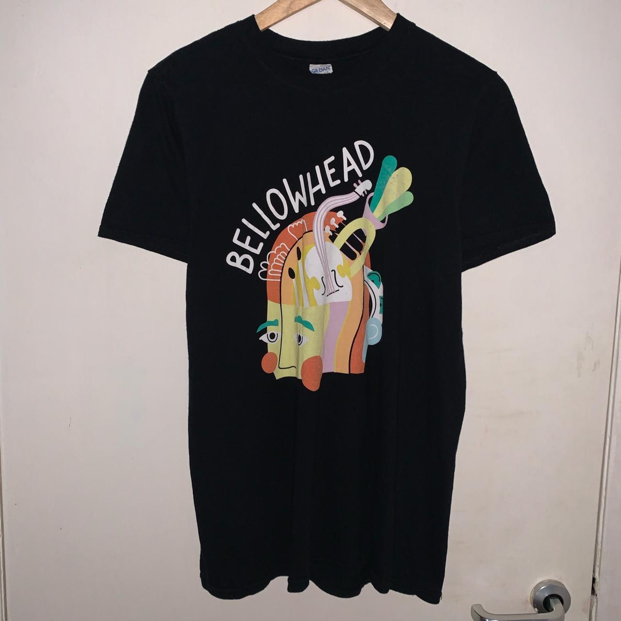 🔹 Gildan Bellowhead Graphic Spell Out Logo T-Shirt... - Depop