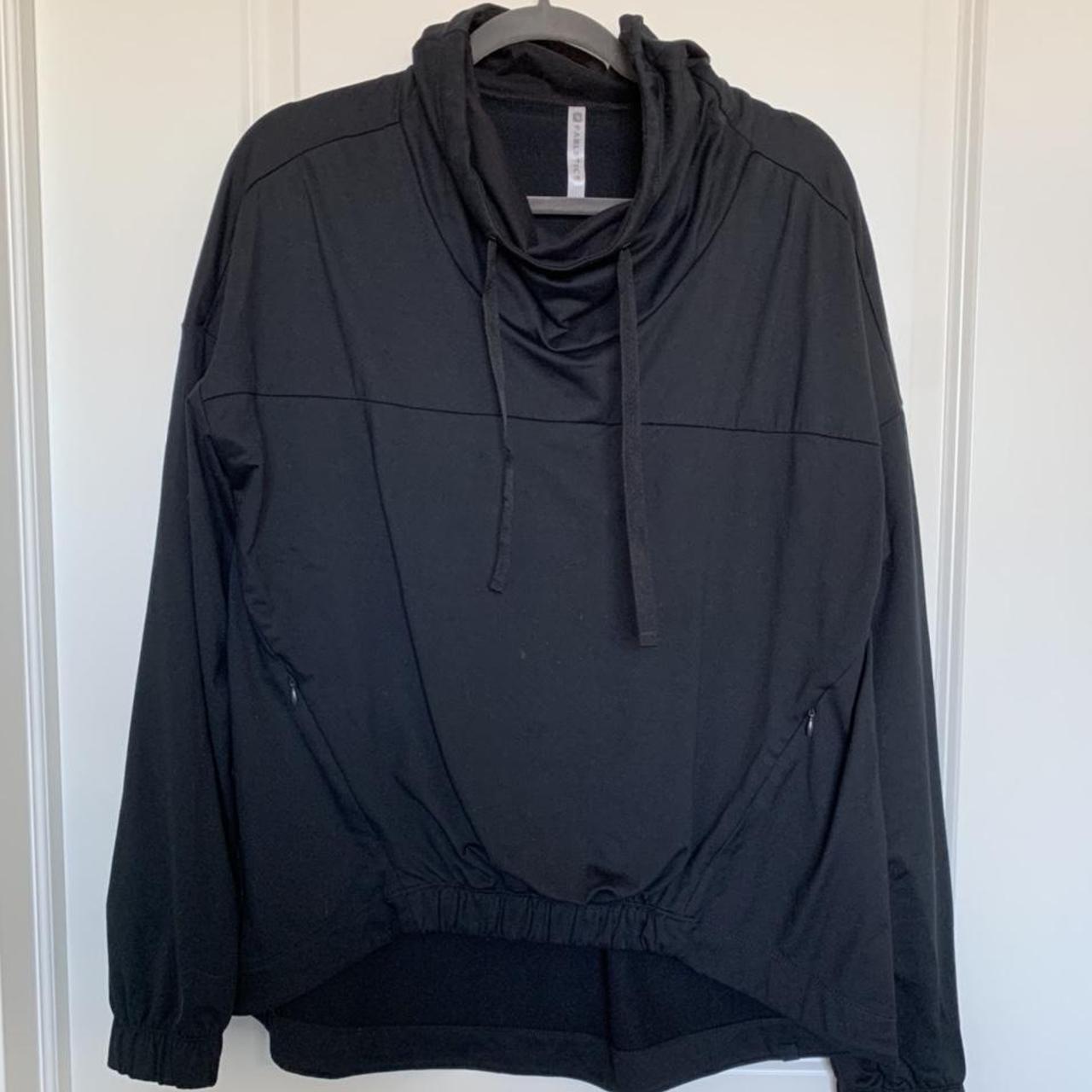Fabletics pull-over Cowl-neck with ties to pull it... - Depop