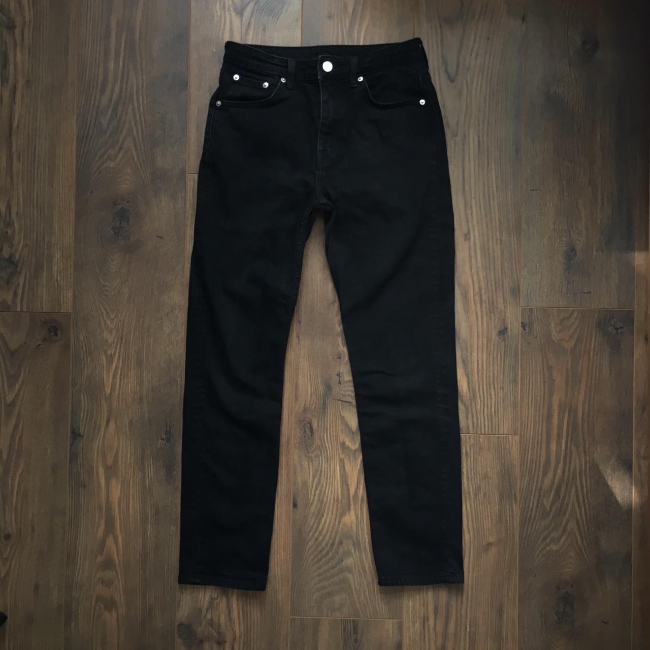 WEEKDAY SEATTLE BLACK JEANS 26W 28L Black, high... - Depop