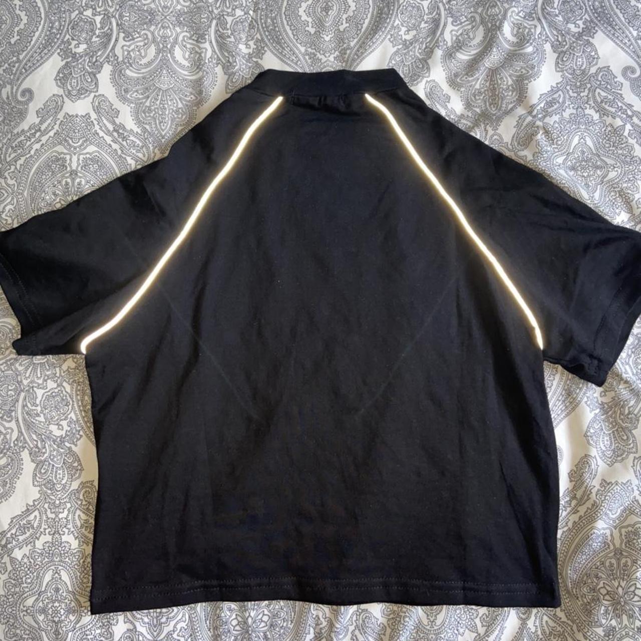 SHEIN REFLECTIVE CROP TOP Black crop top with... - Depop