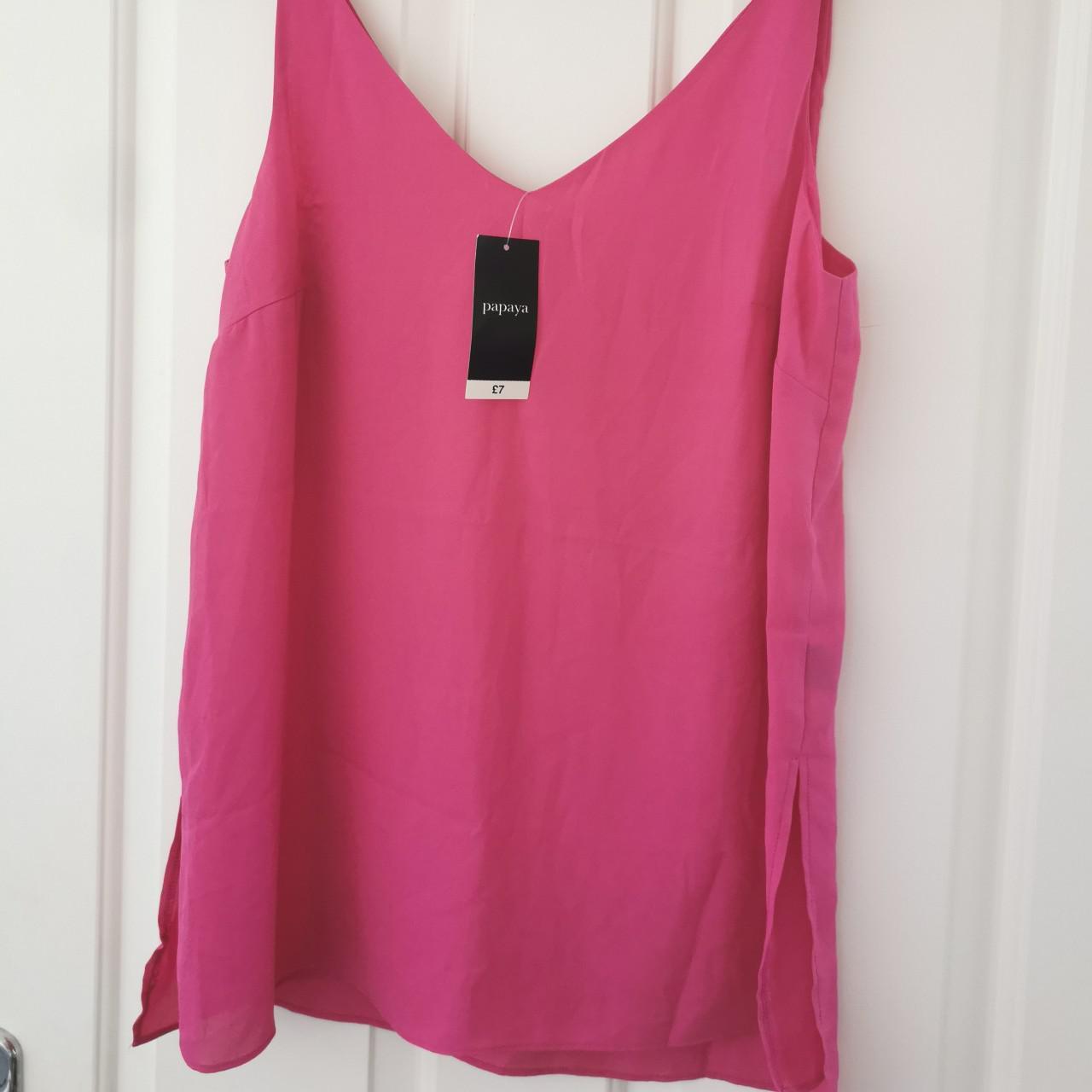 Matalan hot pink camisole top. Brand new with... - Depop