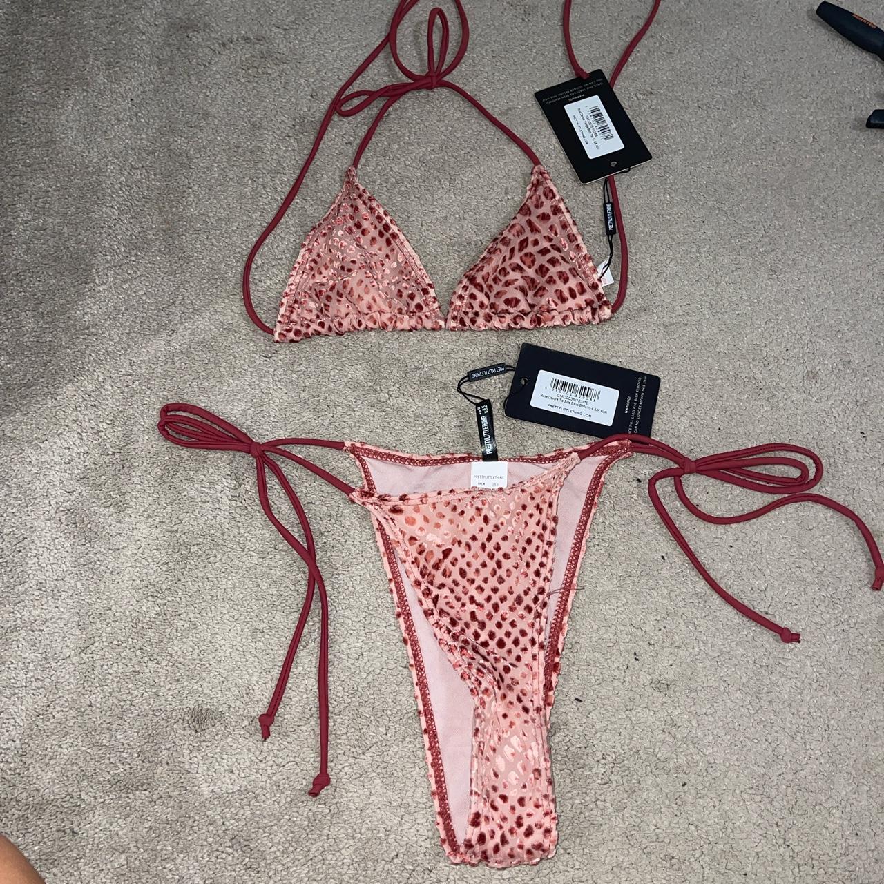Rose Devore bikini top and bottoms top size 12 and... - Depop