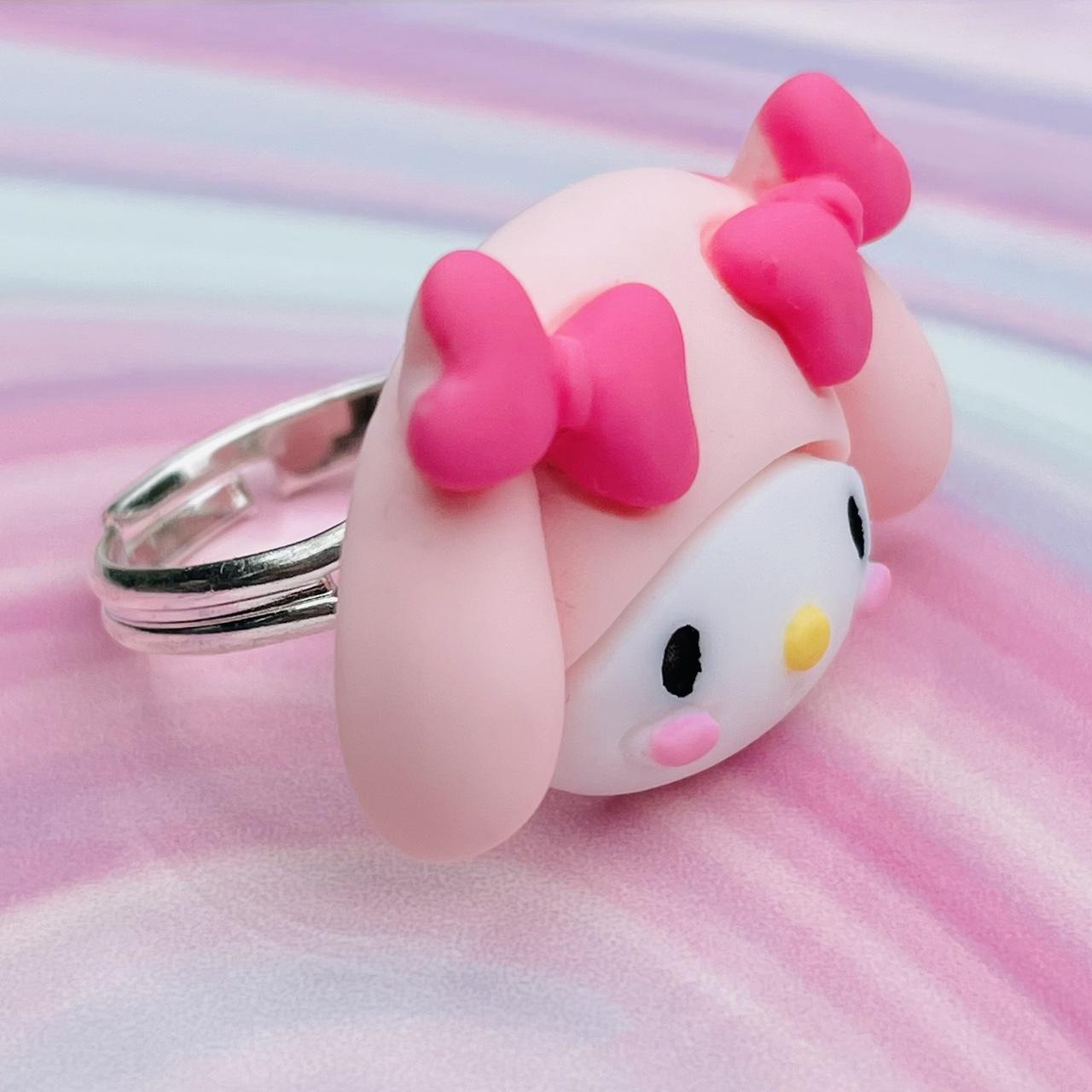 My Melody Statement Ring Silver adjustable one-size... - Depop