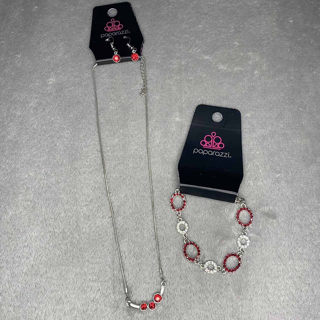 PANDORA Women's Red and Silver Jewellery | Depop