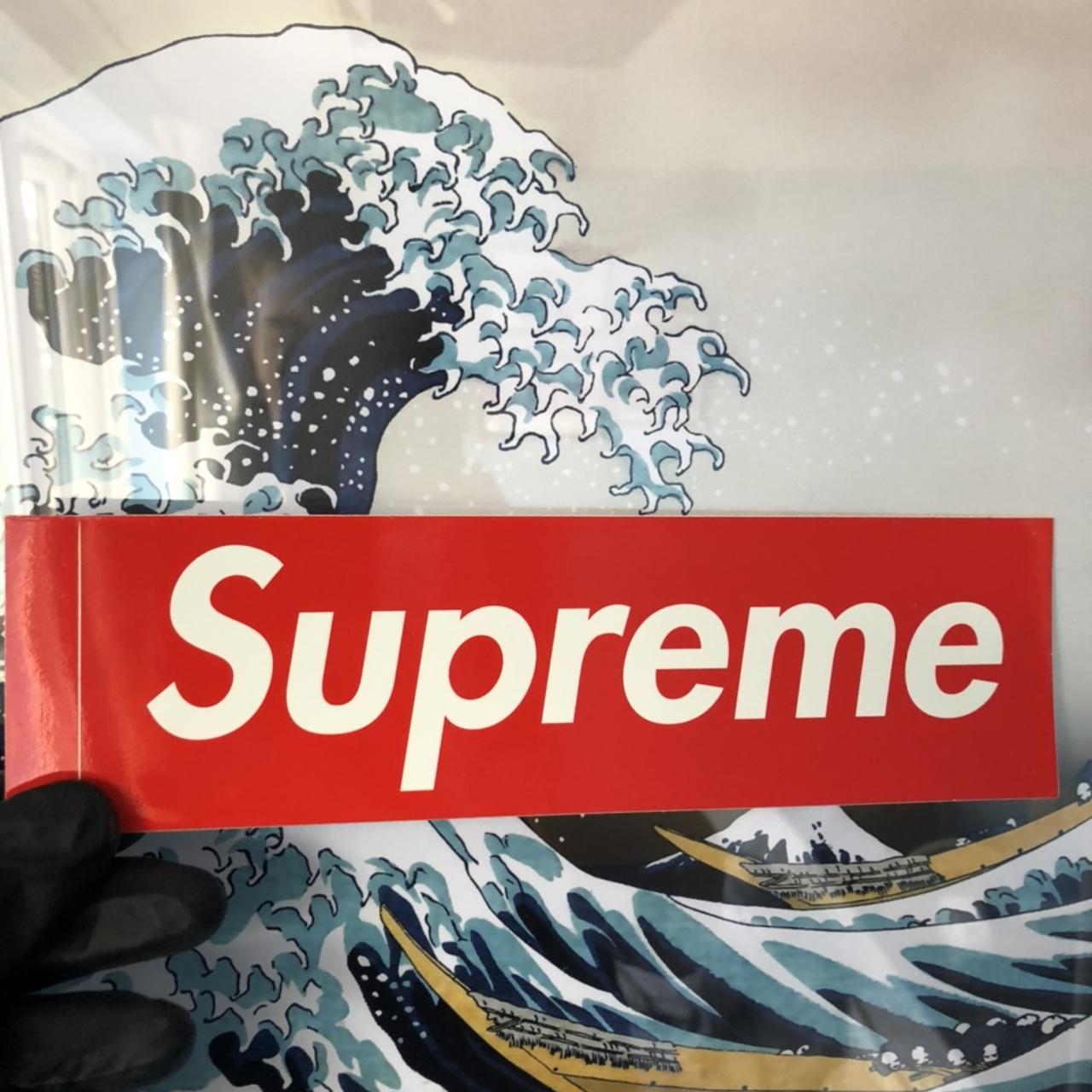Supreme classic box logo sticker🥰 Much cheaper for... - Depop