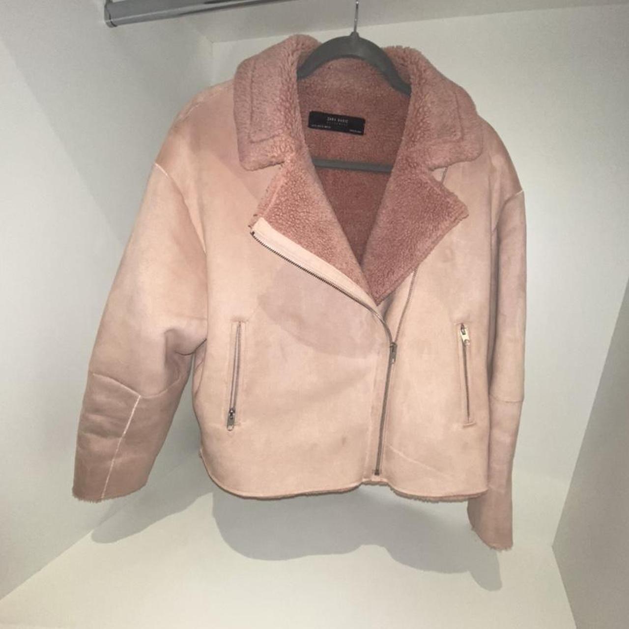Zara Women's Pink Jacket | Depop