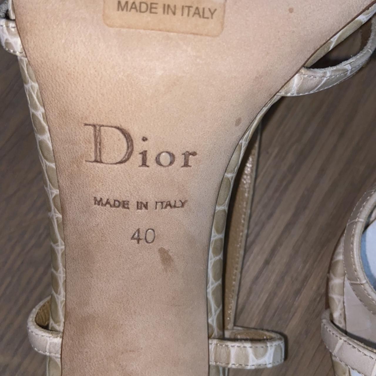 Authentic Vintage Dior Beige Croc Leather “Piedra... - Depop