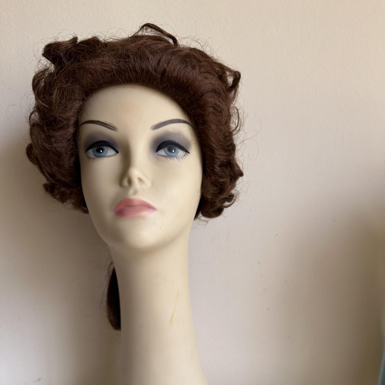 Brown tied in the back wig - Depop