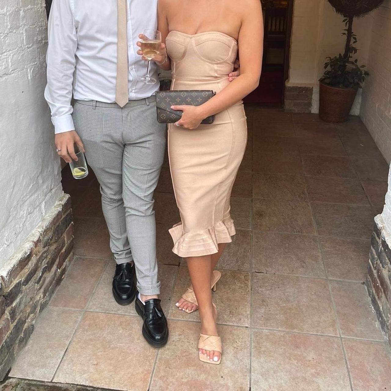 PLT Bandage dress worn once for a wedding perfect... - Depop