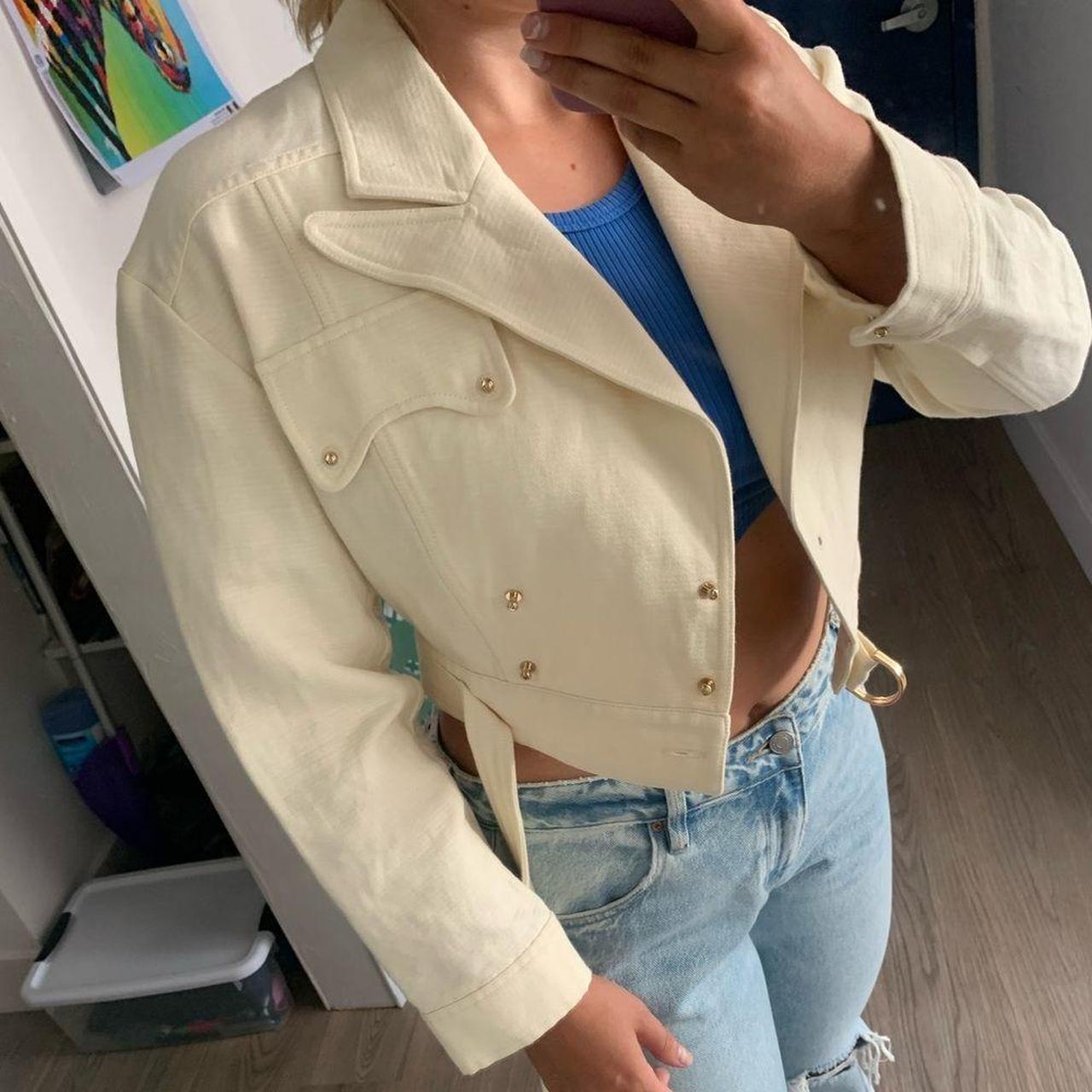 Women's Cream Jacket | Depop