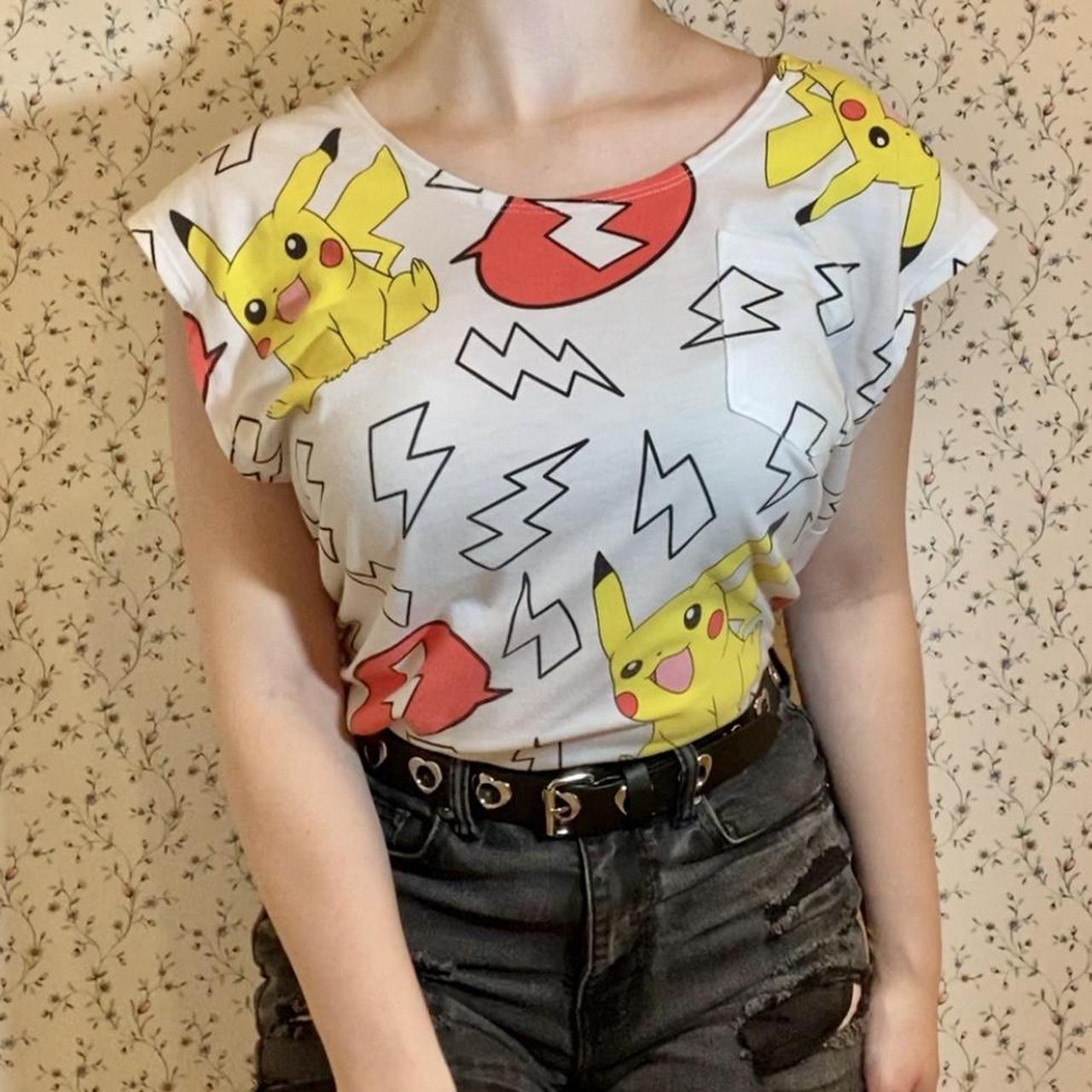 Cute Pokemon Pikachu tank top with small... - Depop