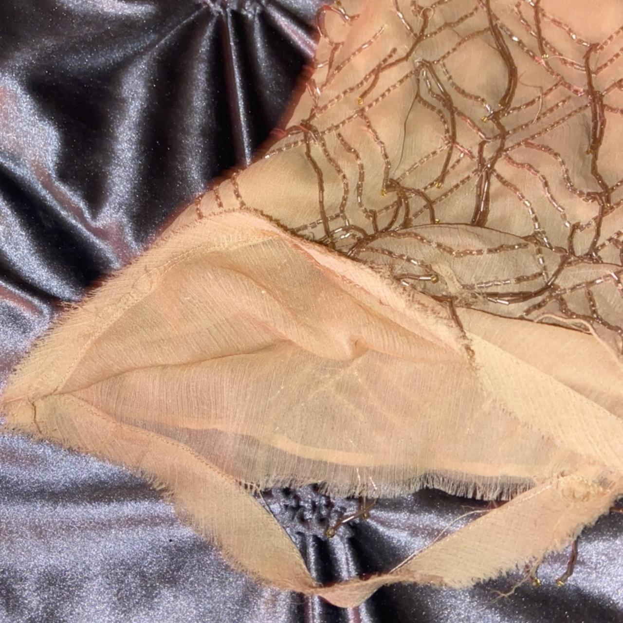 Free people beautiful gold beaded top Slight rip... | Depop