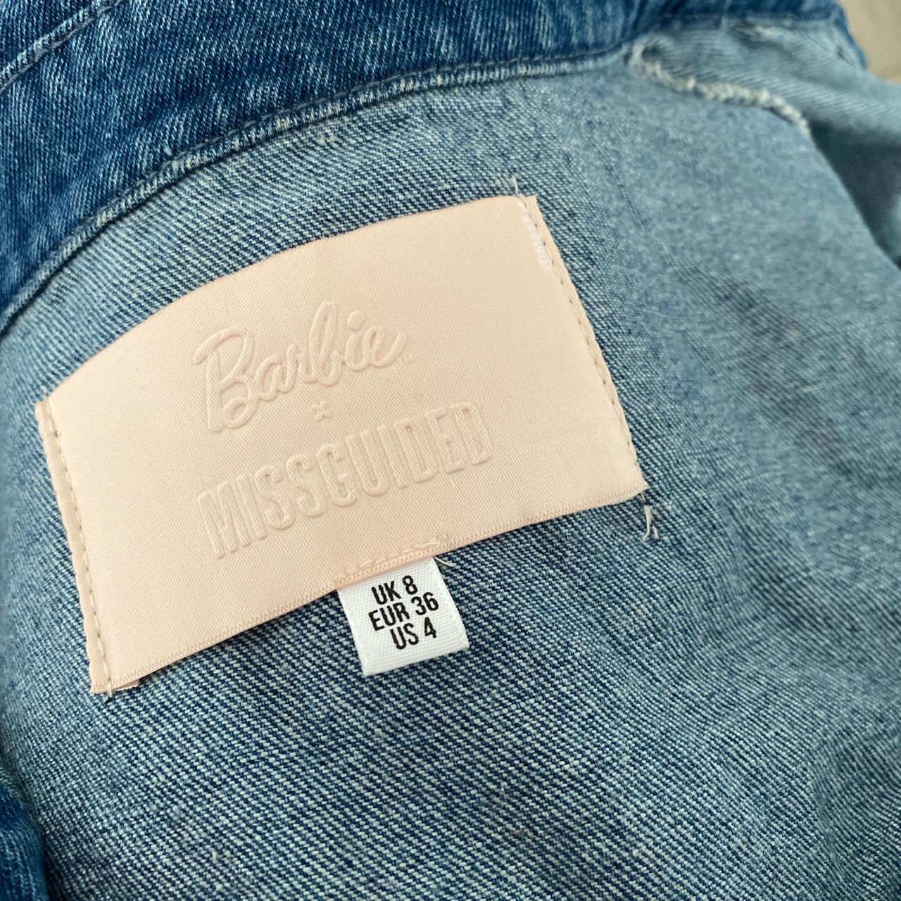 Missguided x Barbie cropped sequin denim jacket 💙 ️🤍... - Depop